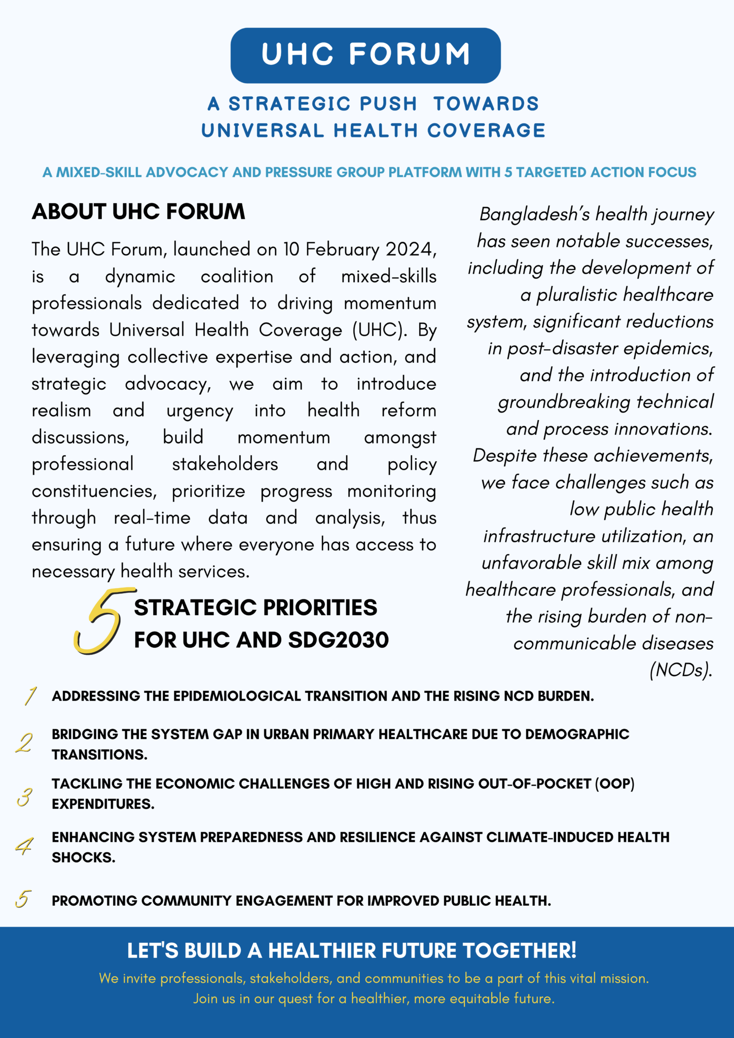 UHC Forum – Power and Participation Research Centre (PPRC)